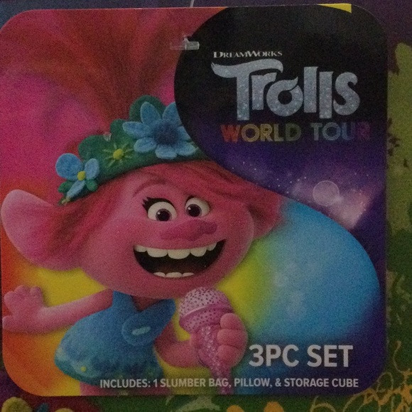Trolls | Other | Trolls World Tour 3piece Sleeping Bag Set Brand New ...